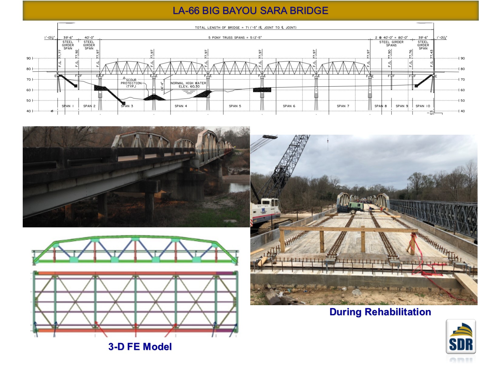 LA-66 BIG BAYOU SARA BRIDGE – SDR Engineering